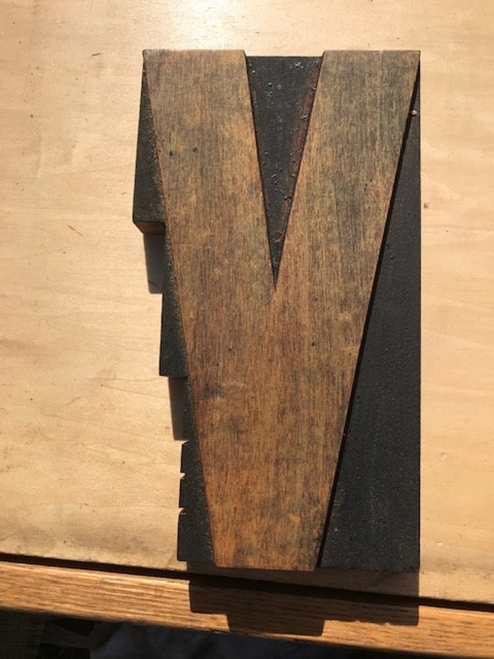The Letter 'V' Wooden Typeset - Etsy