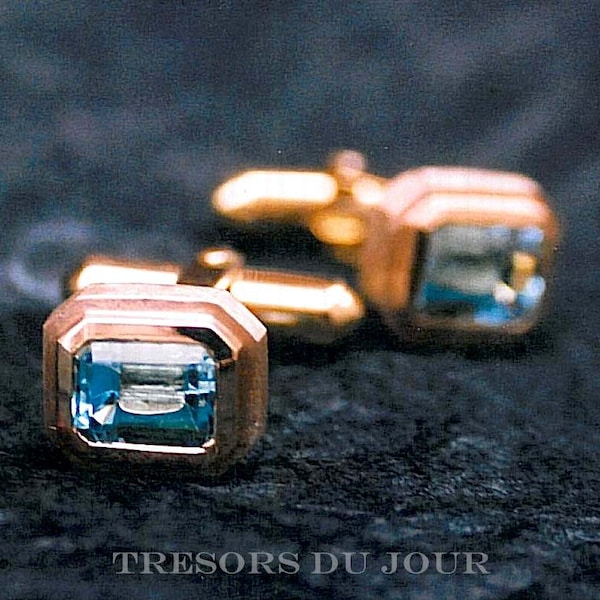 Gemstone Cufflinks - Etsy