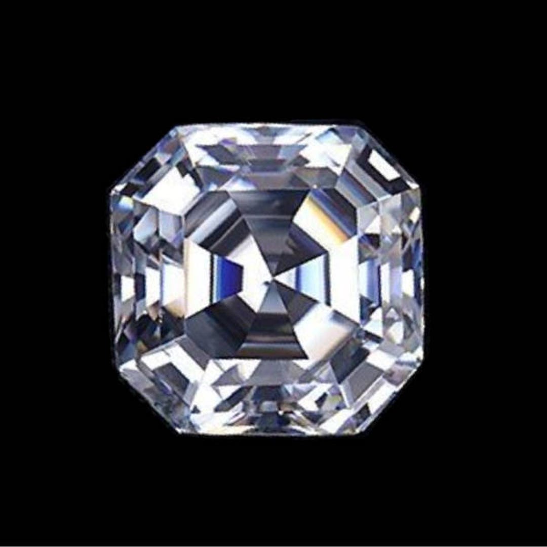Moissanite Loose Stones Asscher Cut Gemstones Square Asscher Moissanite ...