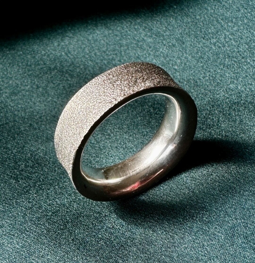 Simple Mens Wedding Band Unique Mens Ring Personalized and Handmade in ...