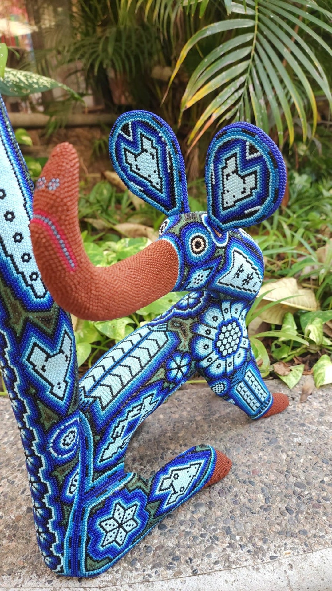 Huichol Hand Beaded Mexican Folk Art Ant Eater by Mayola Villa Lopez ...