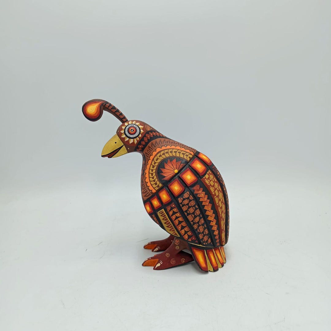 Mexican Oaxacan Wood Carving Quail by Ivan Fuentes PP7780 - Etsy