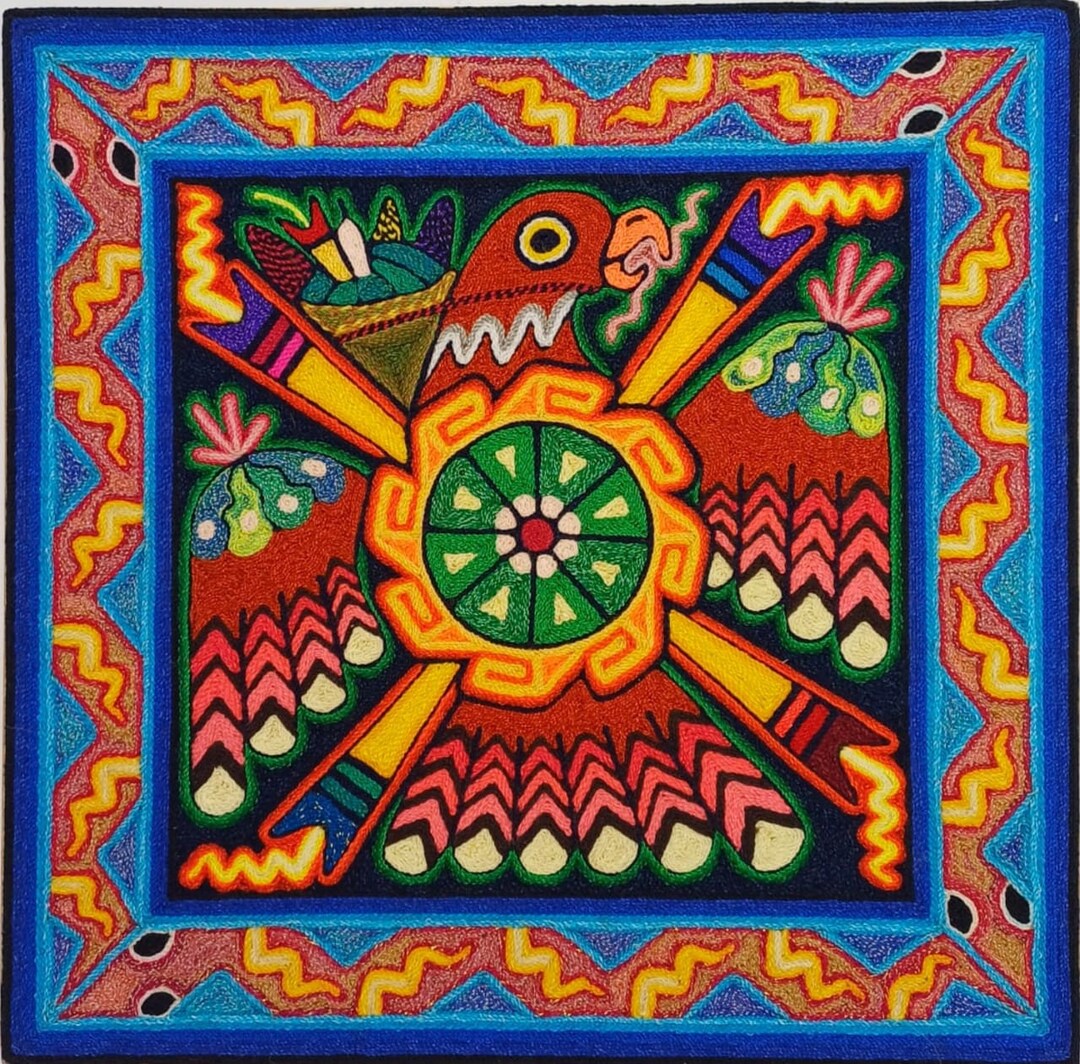 Paint Yarn Huichol Indian Yarn by Luis Castro PP7031 - Etsy