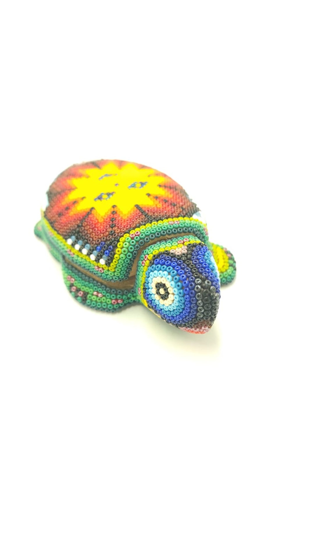 Huichol Hand Beaded Turttle Mexican Folk Art by Mayola Villa - Etsy