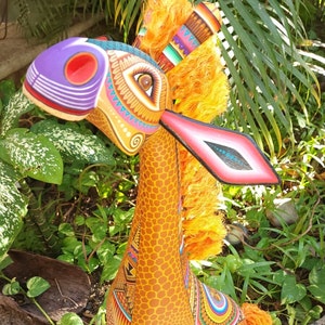 Mexican Oaxacan Wood Carving Giraffe by Julia Fuentes PP5094 - Etsy