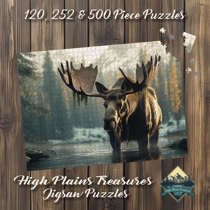 Moose Puzzle - Etsy