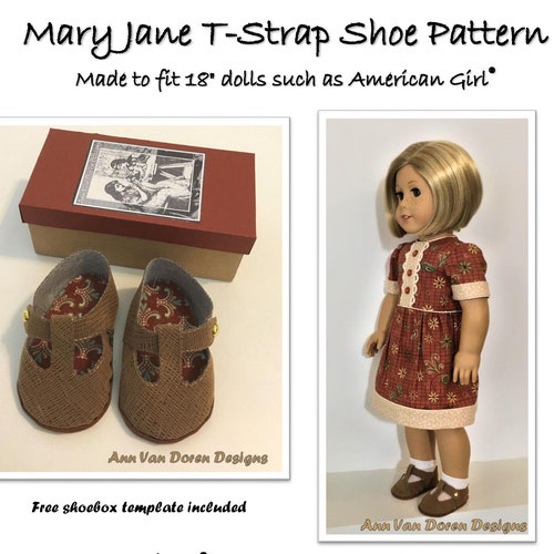 Mary Jane Shoe Pattern Made to Fit 14.5 15 Dolls - Etsy