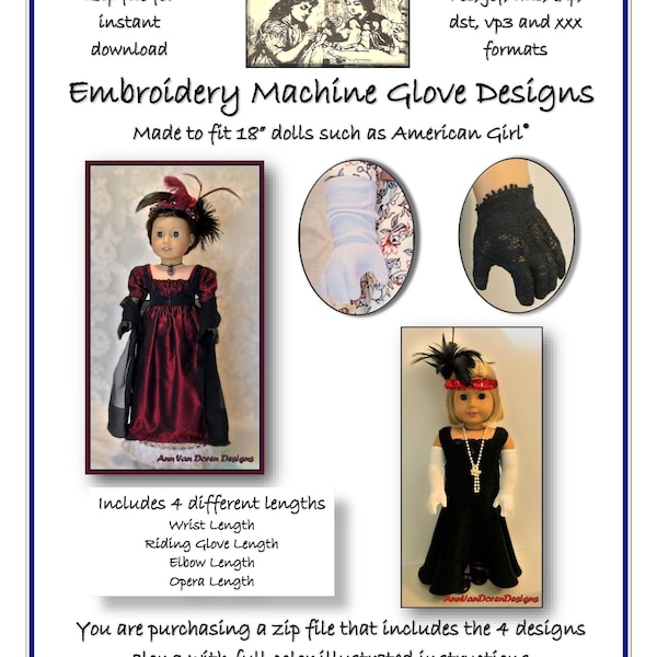 18" Doll Embroidery Designs - Etsy