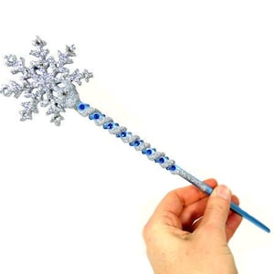 11.9 Inch Silver Snowflake Blue Frozen Ice Princess Magic Wand Blue ...