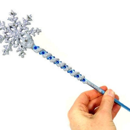 Frozen Blue Magic Wand Ice Princess Wizard Wand Fairy Wand - Etsy