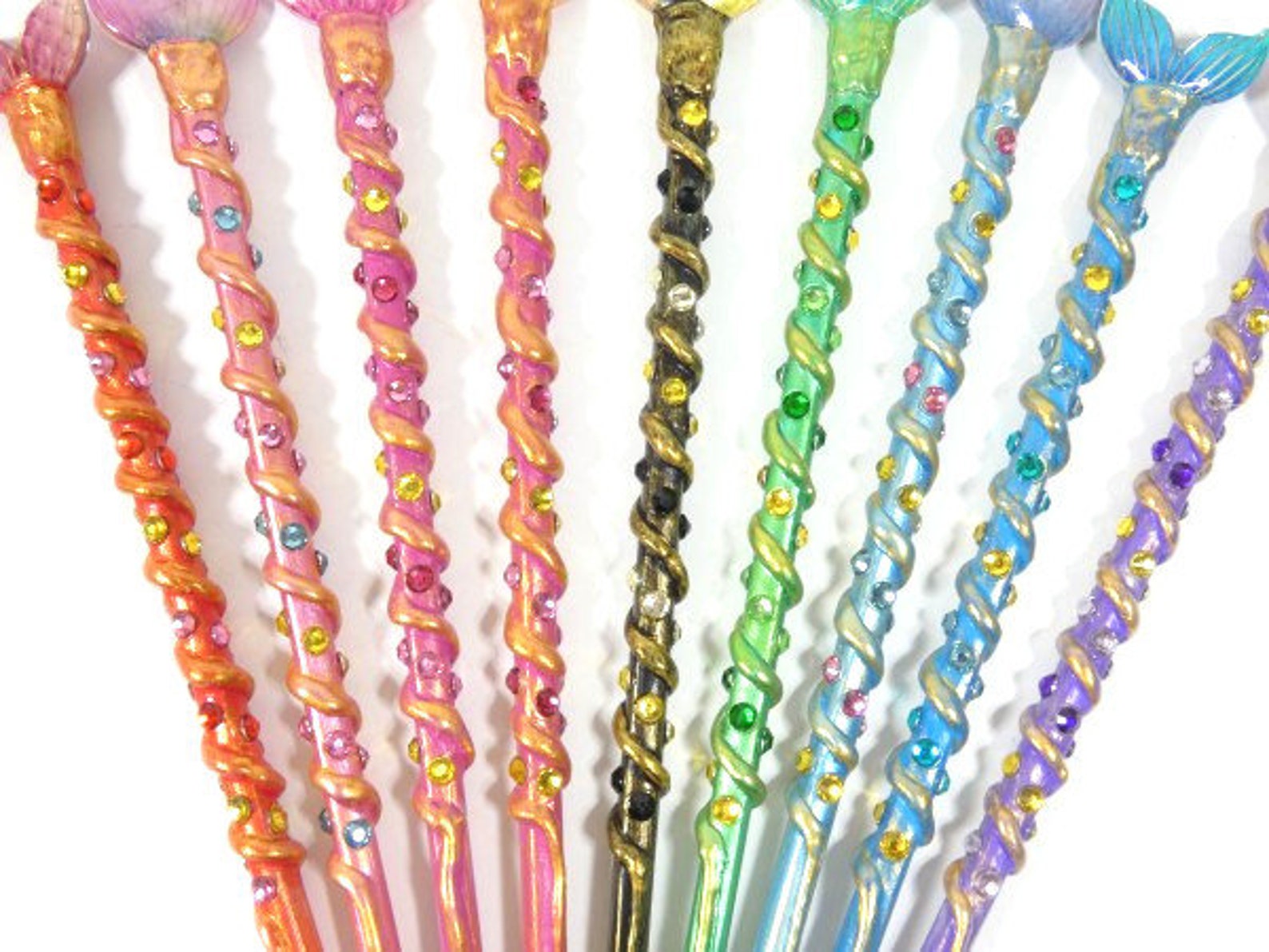 1 Mermaid Magic Wand Mermaid Tail Party Wand Mermaids Magic Wand Wizard ...