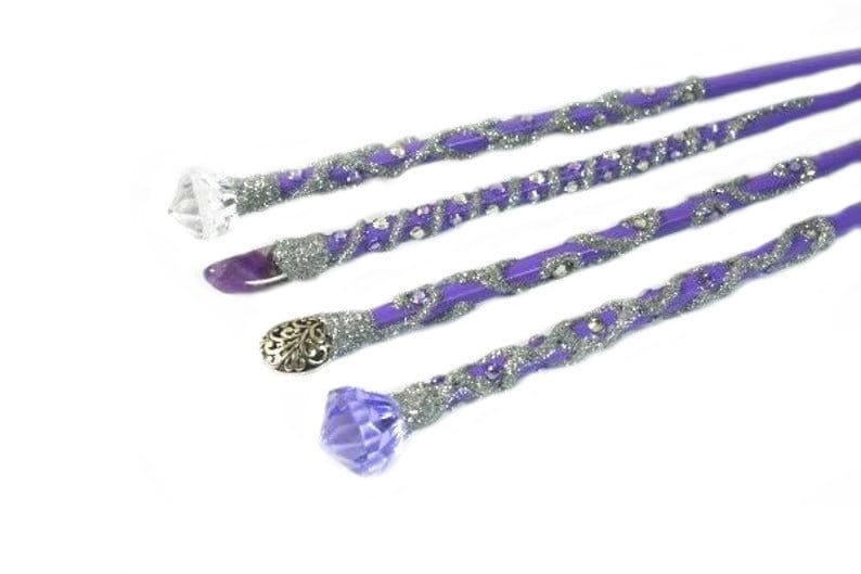 Purple Magic Wand Magic Wand Wizard Wand Fairy Wand Witches Wand ...