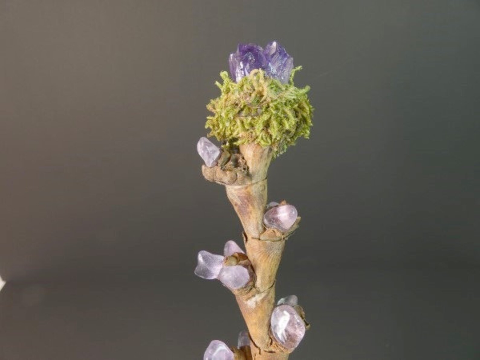 Amethyst Magic Wand 15.5 Inches Natural Magic Wand Moss Magic - Etsy