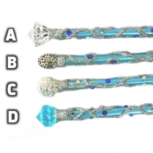 Frozen Blue Magic Wand Ice Princess Wizard Wand Fairy Wand Witches Wand ...