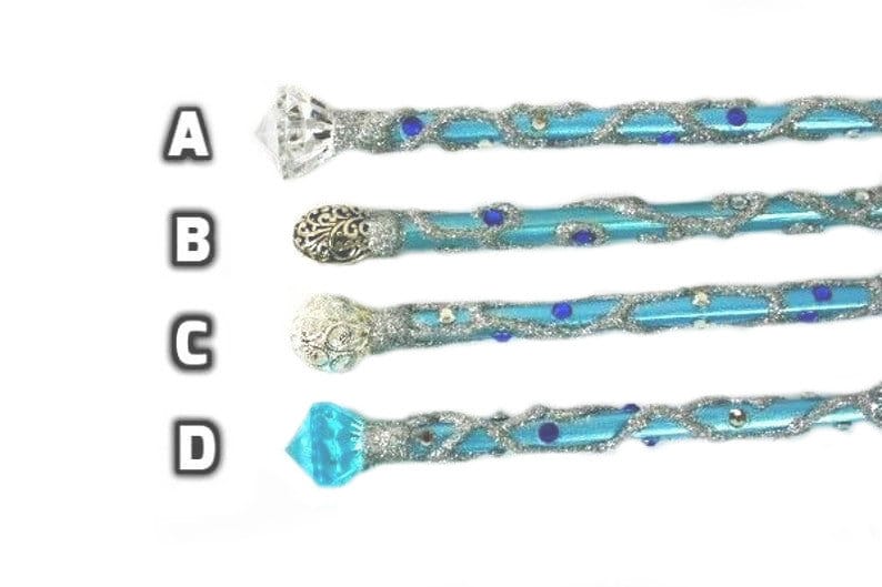 Frozen Blue Magic Wand Ice Princess Wizard Wand Fairy Wand | Etsy