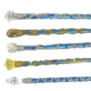Metallic Blue Wand Magic Wand Wizard Wand Fairy Wand Witches Wand ...