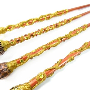 Steampunk Wand Copper Magic Wand Wizard Wand Fairy Wand Witches Wand ...