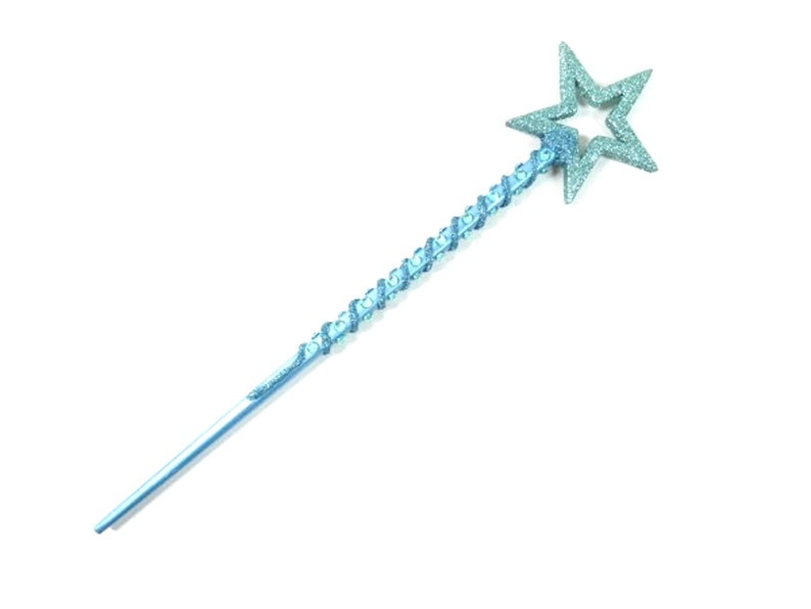 Light Blue Frozen Fairy Godmother Wand Blue Star Magic Wand | Etsy