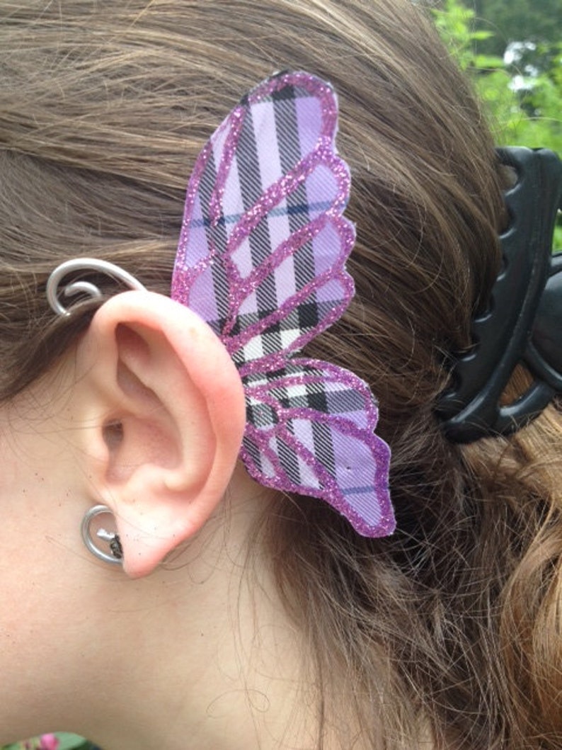Purple Fairy Ear Cuff Ear Wings Earcuffs Fairy Wings Butterfly | Etsy