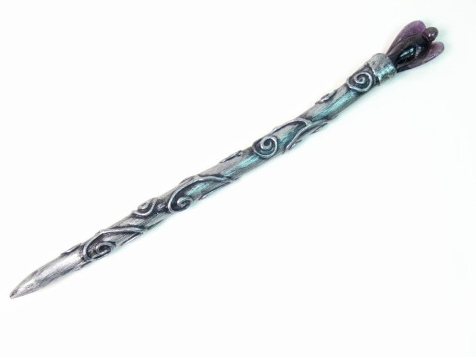 Amethyst Angel Wand Crystal Wand Driftwood Magic Wand Fairy | Etsy