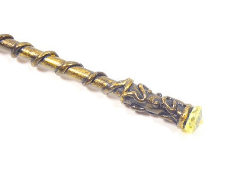 Aventurine Magic Wand Black Gold Magic Wand Warlock Wand - Etsy