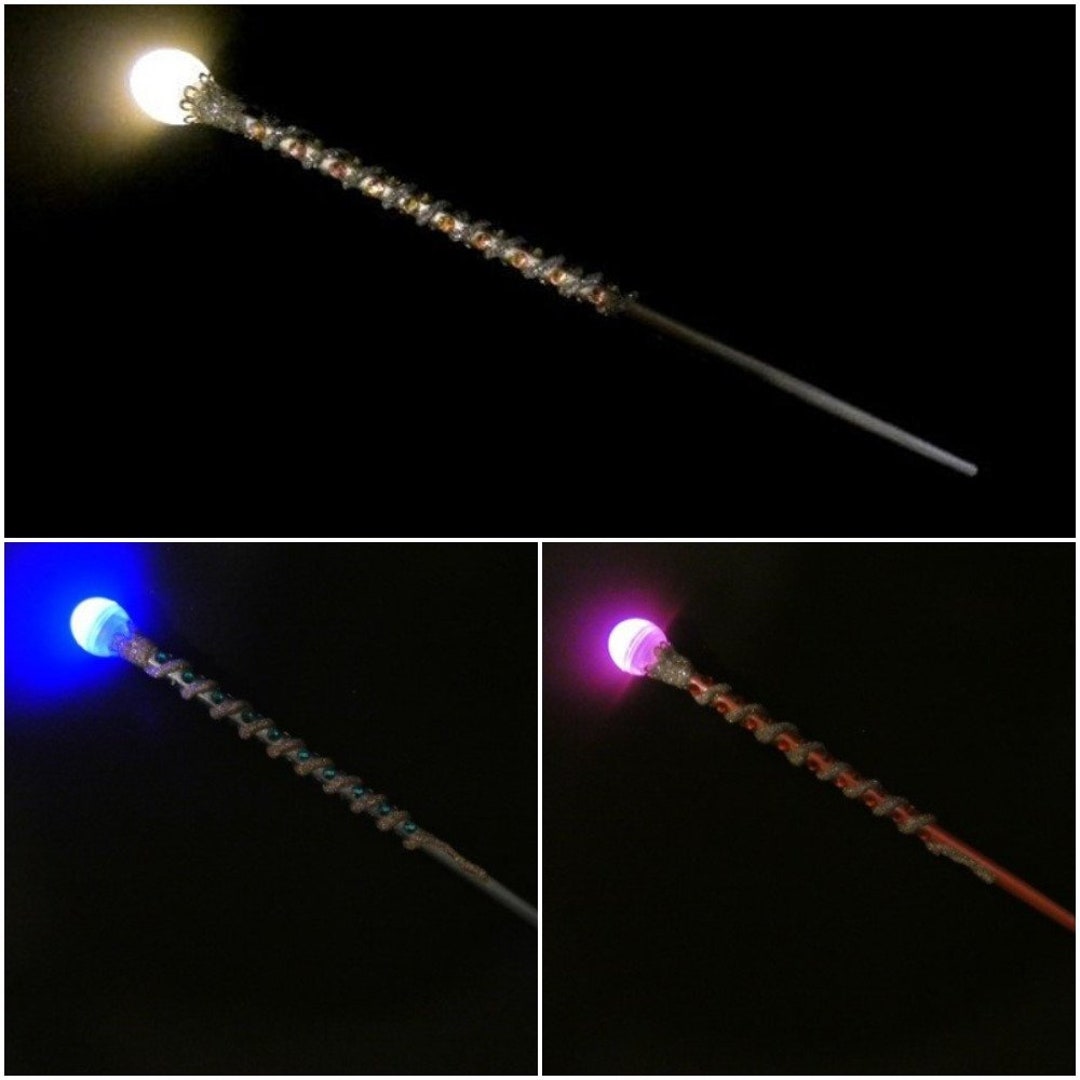 Light up Magic Wand Magic Wand 7 Colors With A Light 10.4 - Etsy