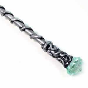 Ruby In Fuchsite Crystal Magic Wand 11.5 Inches Black Silver | Etsy