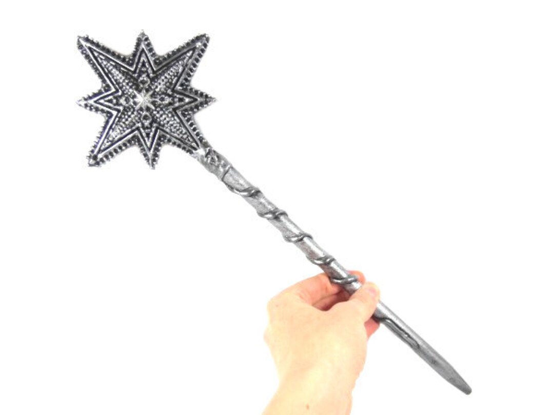 16.5 Inch Fairy Godmother Wand Silver Star Magic Wand Wizard Wand Witch ...