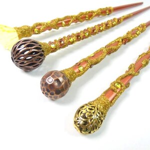 Steampunk Wand Copper Magic Wand Wizard Wand Fairy Wand Witches Wand ...