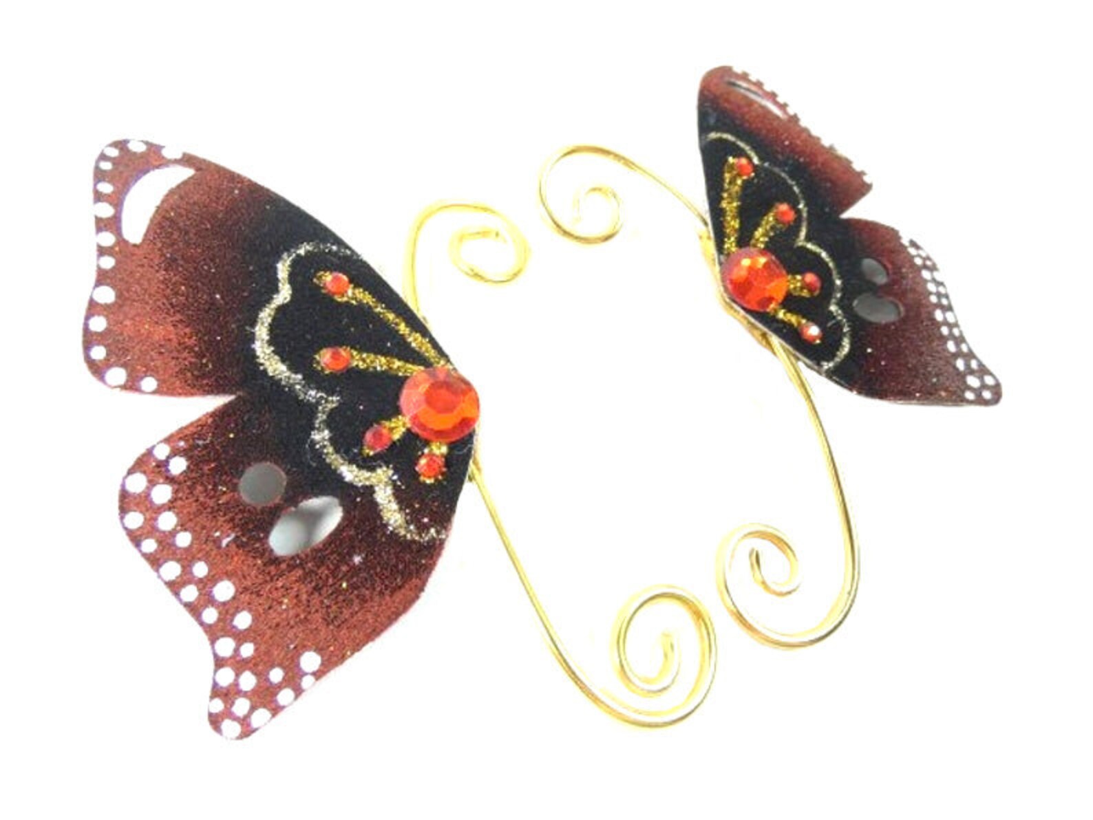 Red Black Earwing Ear Wing Ear Wings Earwings Earcuffs Fairy - Etsy