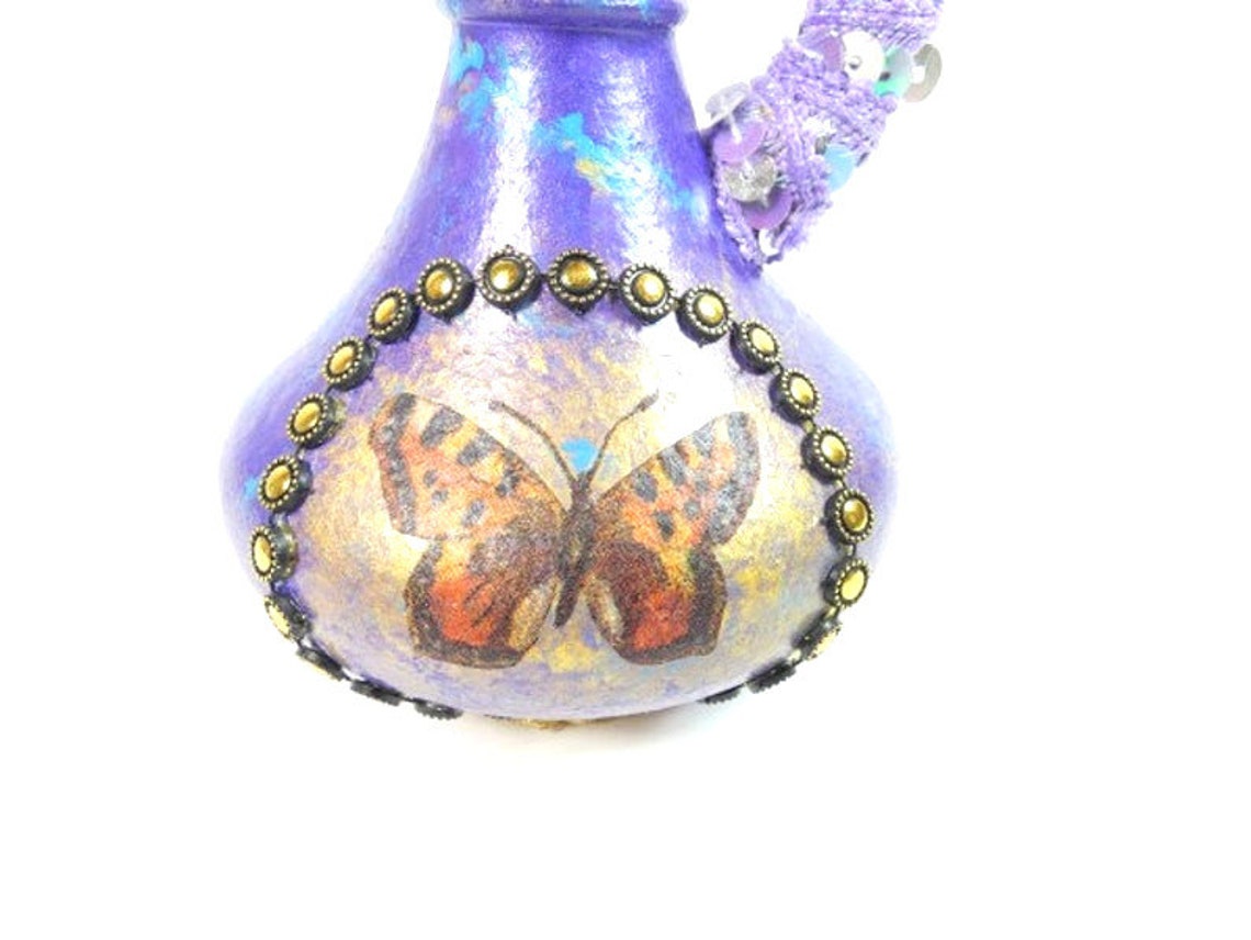 Butterfly Potion Bottle Purple Gold Blue Fairy Magic Bottle | Etsy