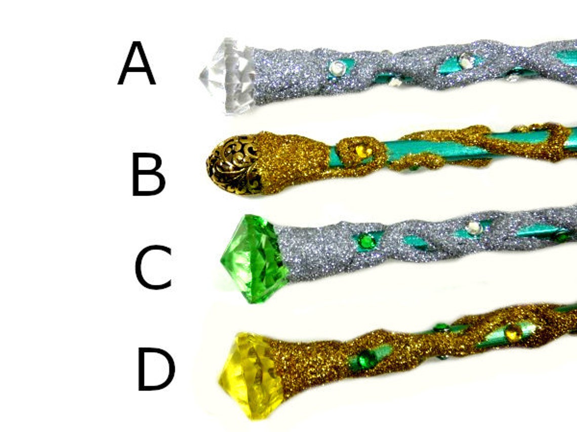 Green Magic Wand Wizard Wand Fairy Wand Witches Wand Steampunk - Etsy ...