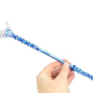Moon Wand Dark Blue Silver Magic Wand 12.2 Inch Unique Magic Wand ...
