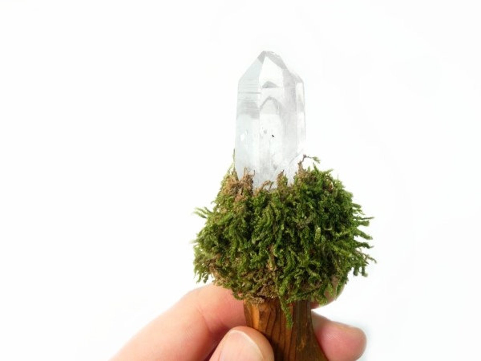 Antler Magic Wand Clear Crystal Wooden Antler Wand Wizard Wand - Etsy