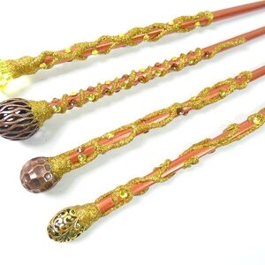 Steampunk Wand Copper Magic Wand Wizard Wand Fairy Wand Witches Wand ...