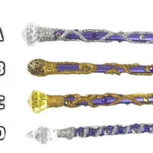 Metallic Purple Wand Magic Wand Wizard Wand Fairy Wand Witches Wand ...