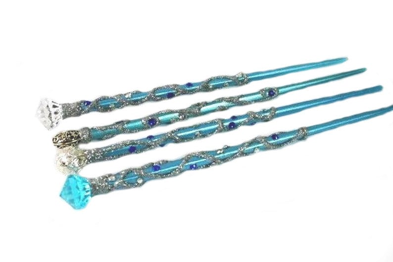 Frozen Blue Magic Wand Ice Princess Wizard Wand Fairy Wand | Etsy