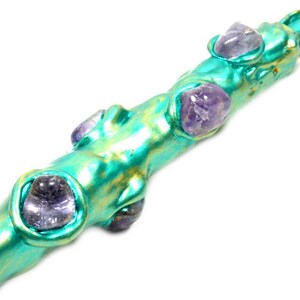 Green Dragon Wand Metallic Green Magic Wand Warlock Wand LARP Magic ...