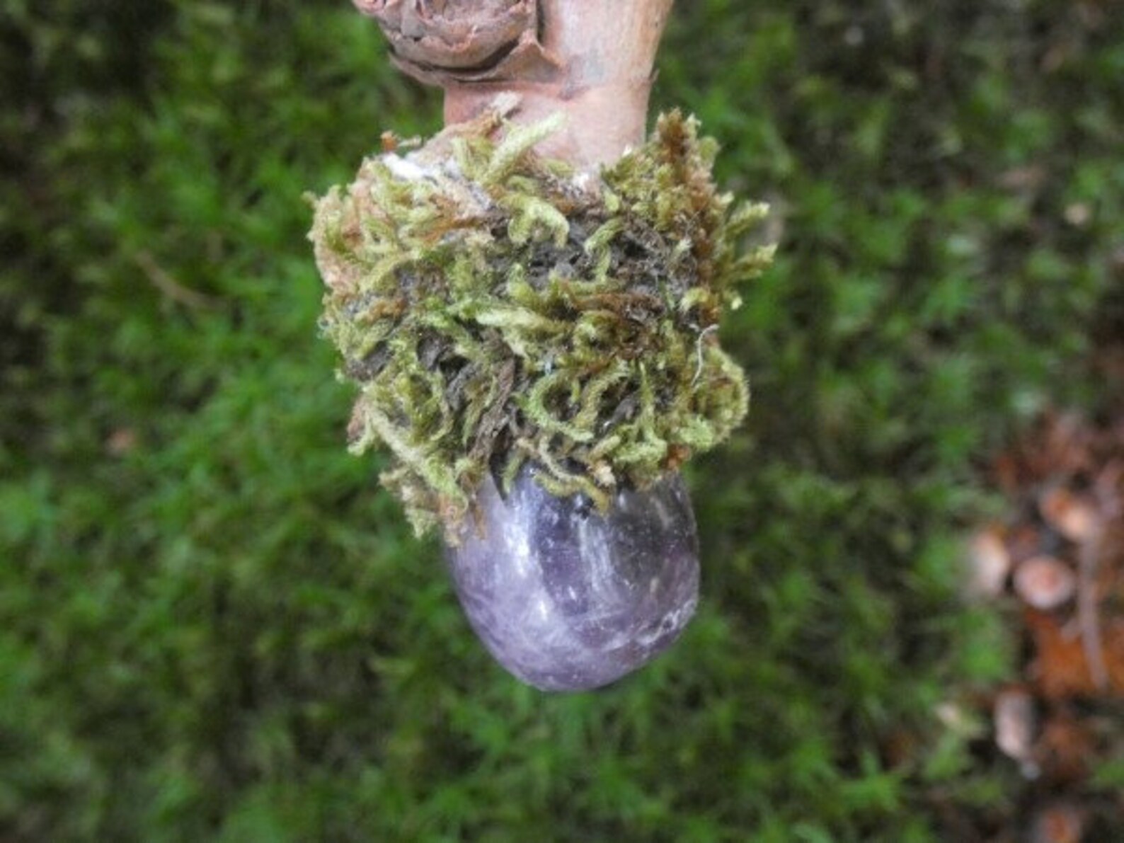 Amethyst Magic Wand 15.5 Inches Natural Magic Wand Moss Magic | Etsy