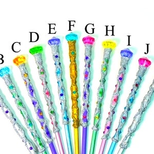 Fairy Glitter Magic Wand Crystal Wand Warlock Wand Fairy Wand Wicca ...