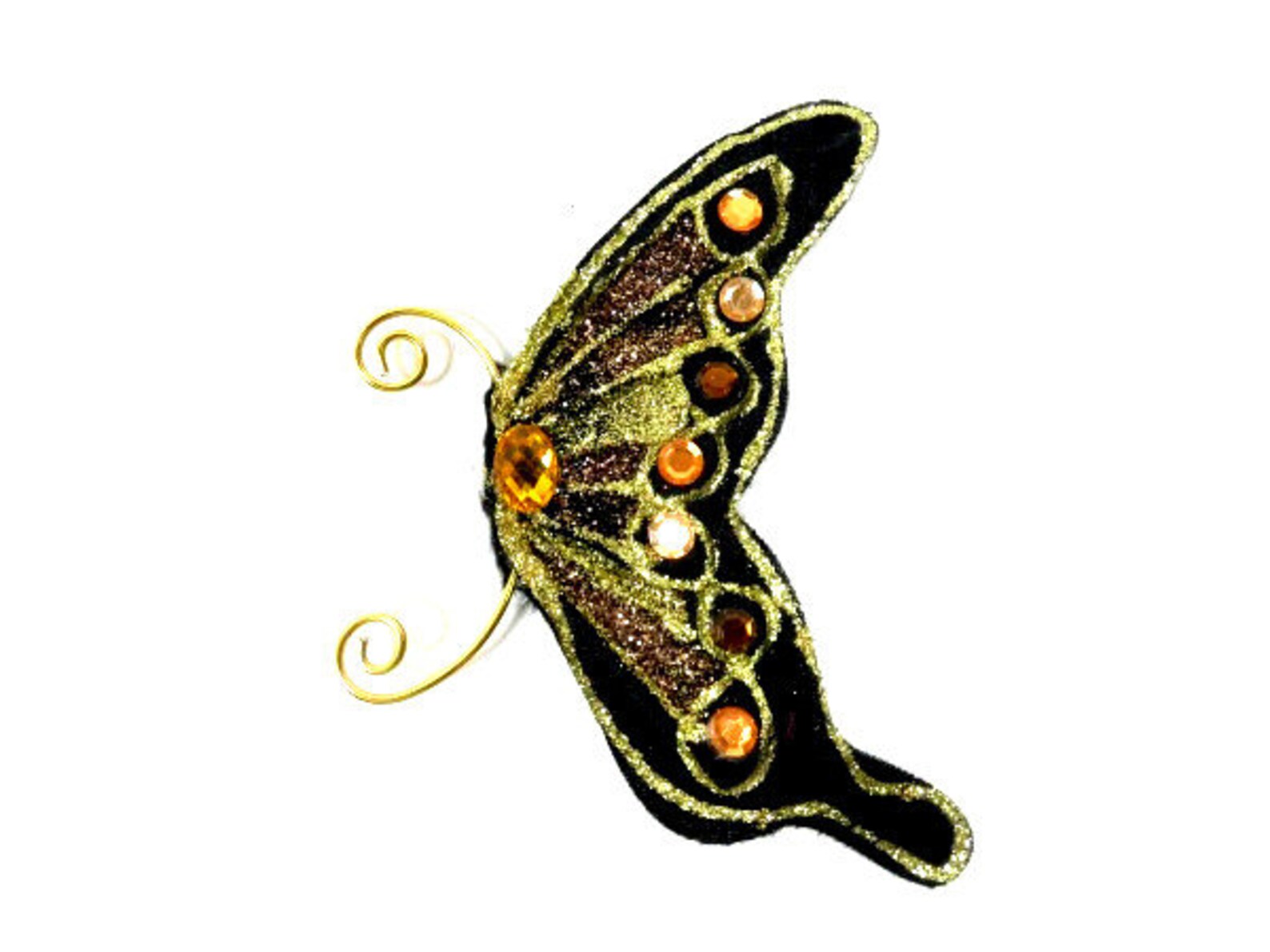 Black Gold Ear Cuffs Earwing Ear Wing Ear Wings Earwings Earcuffs Fairy ...