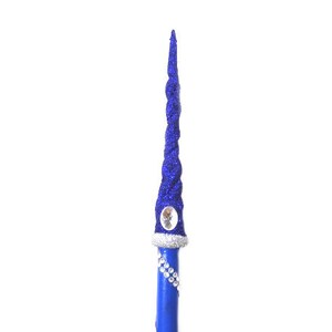 Blue Goldstone Unicorn Wand Blue Silver Unicorn Magic Wand Fairy Wand ...