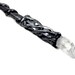 Clear Crystal Magic Wand 11.5 Inches Black Silver Magic Wand Warlock ...