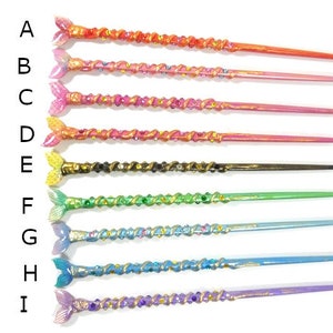 1 Mermaid Magic Wand Mermaid Tail Party Wand Mermaids Magic Wand Wizard ...