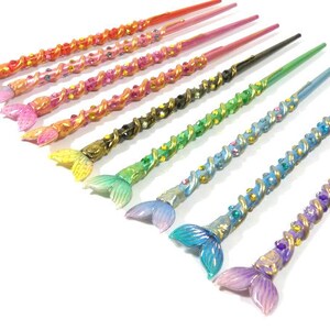 1 Mermaid Magic Wand Mermaid Tail Party Wand Mermaids Magic Wand Wizard ...