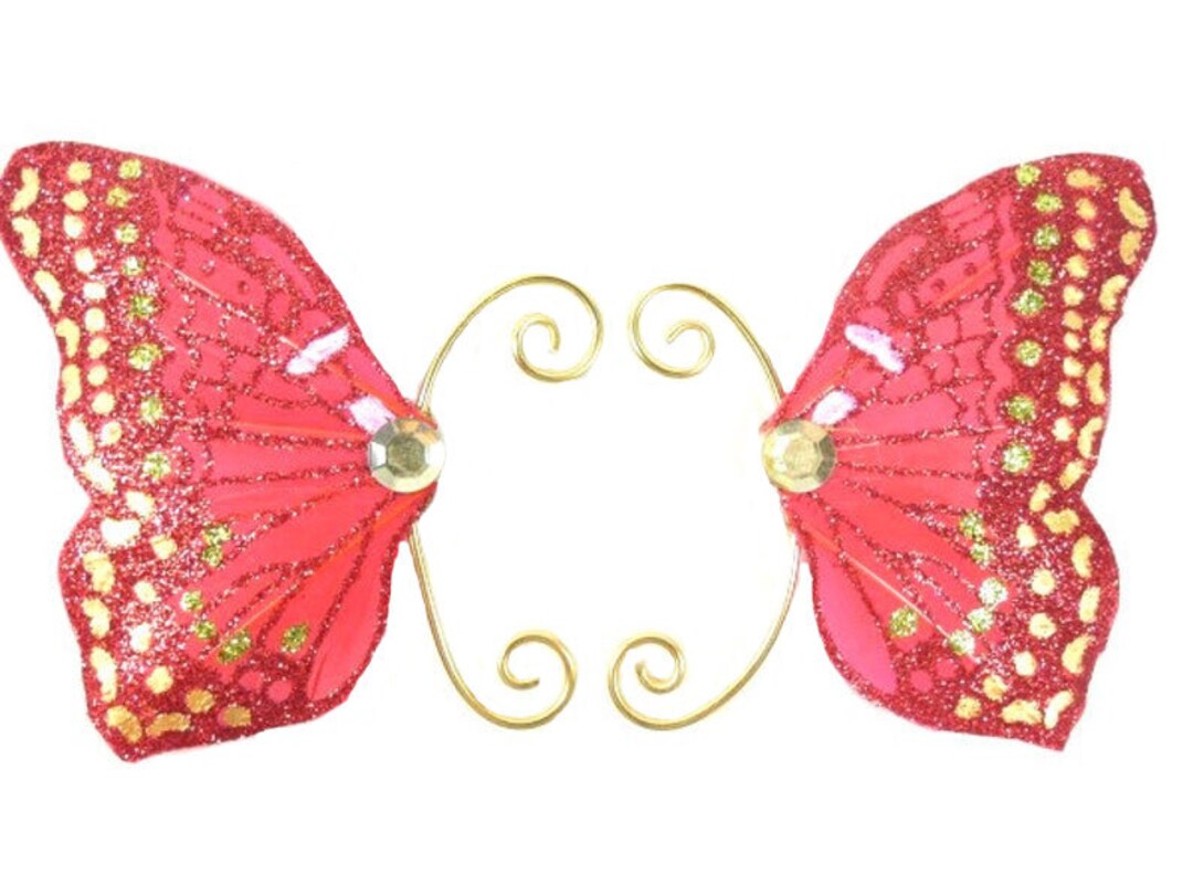 Red Fairy Ear Cuffs Earwings Ear Wings Earcuffs Fairy Wings Butterfly ...