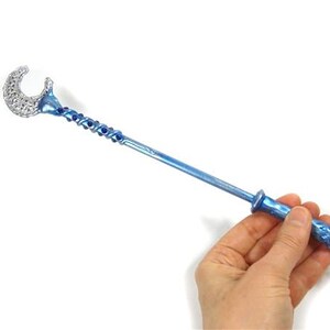 Moon Wand Dark Blue Silver Magic Wand 12.2 Inch Unique Magic Wand ...