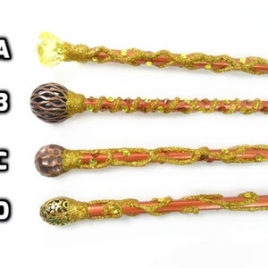 Steampunk Wand Copper Magic Wand Wizard Wand Fairy Wand Witches Wand ...
