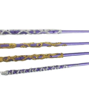 Metallic Purple Wand Magic Wand Wizard Wand Fairy Wand Witches Wand ...