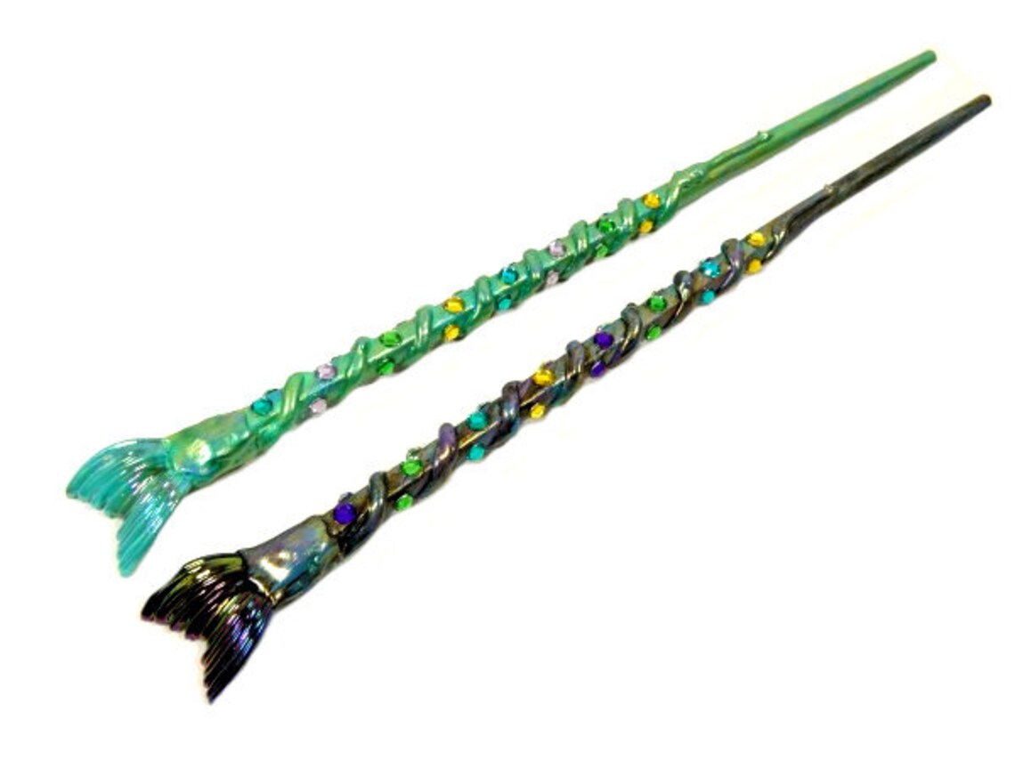 1 Mermaid Wand Mermaids Magic Wand Wizard Wand Fairy Wand Witches Wand ...